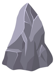 Set of rocks and stones grey Royalty Free Vector Image