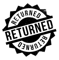 Returned rubber stamp Royalty Free Vector Image