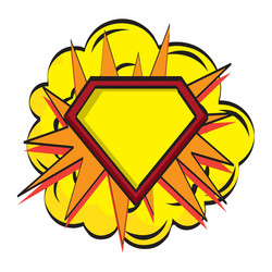 Cartoon star pop art creative Royalty Free Vector Image