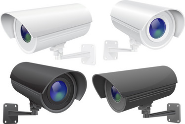 Cctv camera security surveillance system Vector Image