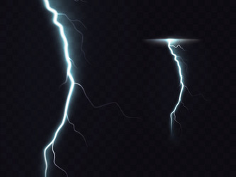 3d realistic of lightning Royalty Free Vector Image