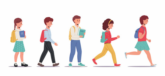 Walk to School Vector Images (over 6,100)