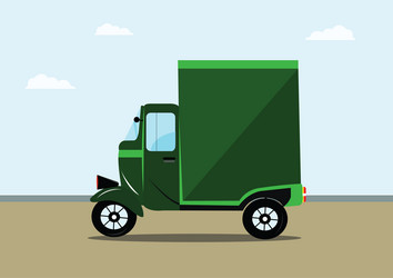 Image indian commercial three wheeler Royalty Free Vector