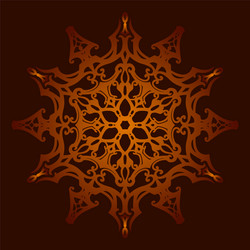 Mandala 18 spiral spike Royalty Free Vector Image