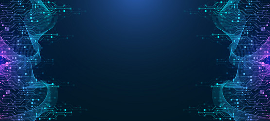 Modern Circuit Board Technology Background Vector Image