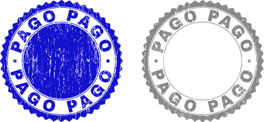 Pago textile stamps Royalty Free Vector Image - VectorStock