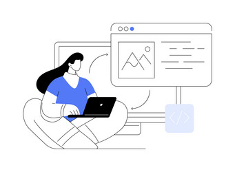 Site design abstract concept Royalty Free Vector Image