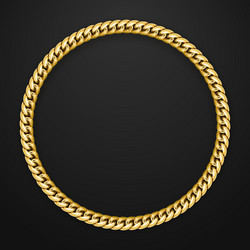 Cuban Link Chain Vector