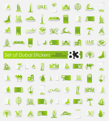 Dubai Sticker Set Vector Images (94)