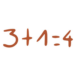 Bone number 8 digit eight cartoon isoled Vector Image