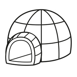 Igloo Black and White Vector Images (over 850)