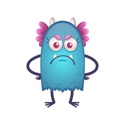 Scary monster fish head Royalty Free Vector Image