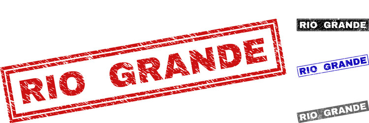 Rio grande rubber stamps Royalty Free Vector Image