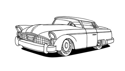 Old School Cars Drawings