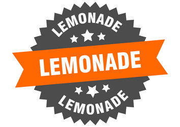 Lemonade stamp label round grunge sign Royalty Free Vector
