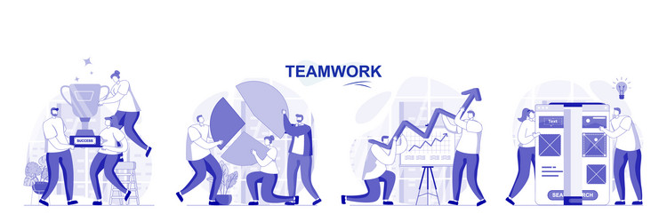 Teamwork Vector Images (over 440,000)