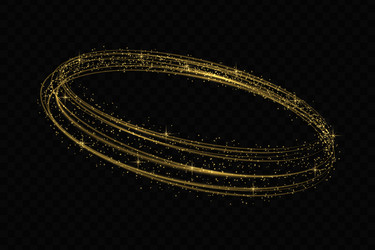 Flying circle lights effect Royalty Free Vector Image