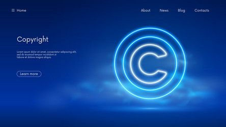 Copyright symbol protection of intellectual Vector Image