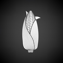 Corn logo icon line outline monoline Royalty Free Vector