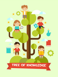Tree of knowledge Royalty Free Vector Image - VectorStock