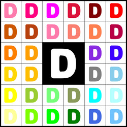 Letter d sign design template element Royalty Free Vector