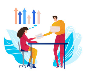 Report to Boss Vector Images (over 2,400)