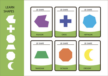 Shapes Flashcards Vector Images (over 440)