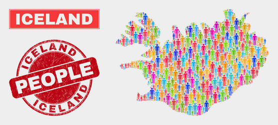 Iceland Population Map Vector Images (37)