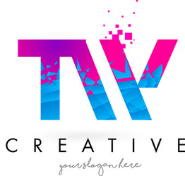 Wt w t letter modern logo design with yellow Vector Image