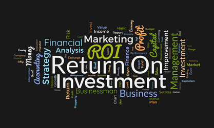 Word cloud background concept for return Vector Image