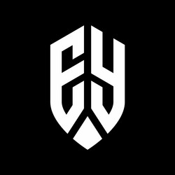 Ey logo monogram with slash style design template Vector Image