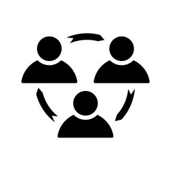 Team communication icon Royalty Free Vector Image