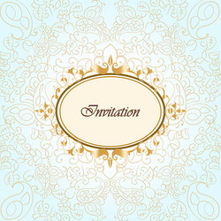 Abstract floral invitation card Royalty Free Vector Image
