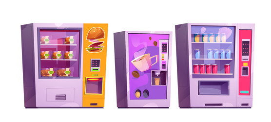 Cartoon vending machine icon Royalty Free Vector Image
