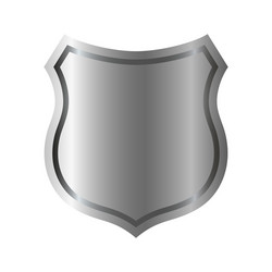 Metal shield isolated Royalty Free Vector Image