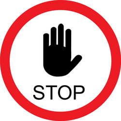 Round red under 18 eighteen stop sign adults only Vector Image