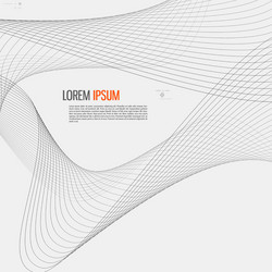 Tech background with abstract wave line Royalty Free Vector