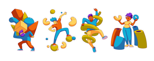 Basic shapes set Royalty Free Vector Image - VectorStock