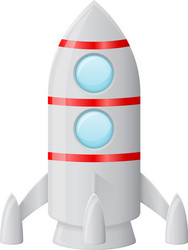Rocket cartoon outline drawing Royalty Free Vector Image