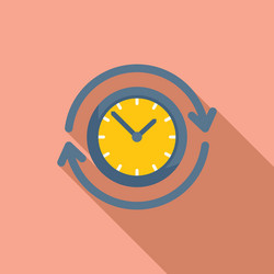 Manager time work icon simple project Royalty Free Vector