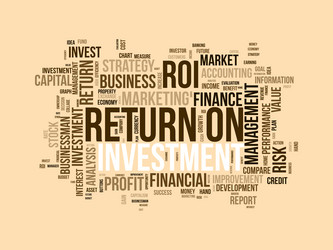 Word cloud background concept for return Vector Image