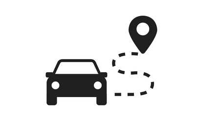 Car location sign Royalty Free Vector Image - VectorStock