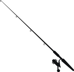 Telescopic fishing rod colorful template Vector Image