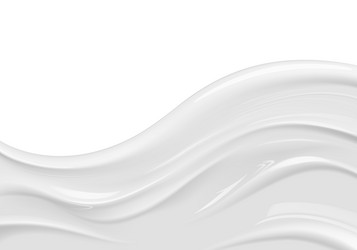 Fluids cream drip realistic element Royalty Free Vector