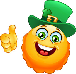 St patricks day leprechaun face Royalty Free Vector Image