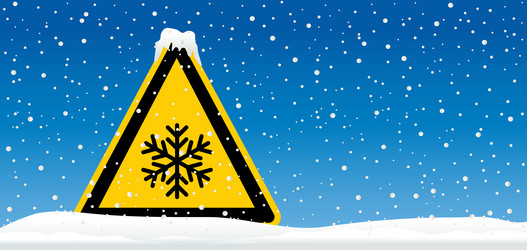 Winter thermometer or temperature freezing hazard Vector Image
