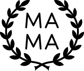 Mama boys sign Royalty Free Vector Image - VectorStock