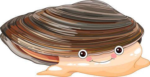Happy Clam Clipart