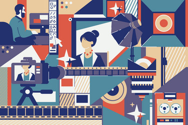 Pottery studio infographics Royalty Free Vector Image