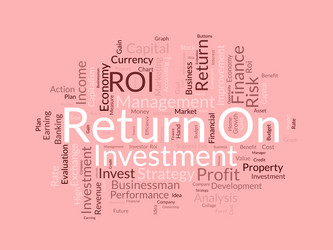 Word cloud background concept for return Vector Image